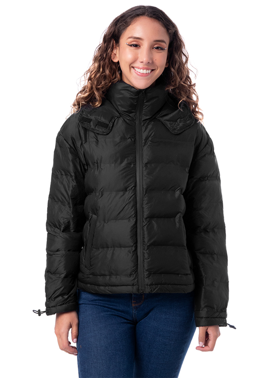 Casaca Impermeable C/Cap C/F Laurhe Negro | Squeeze