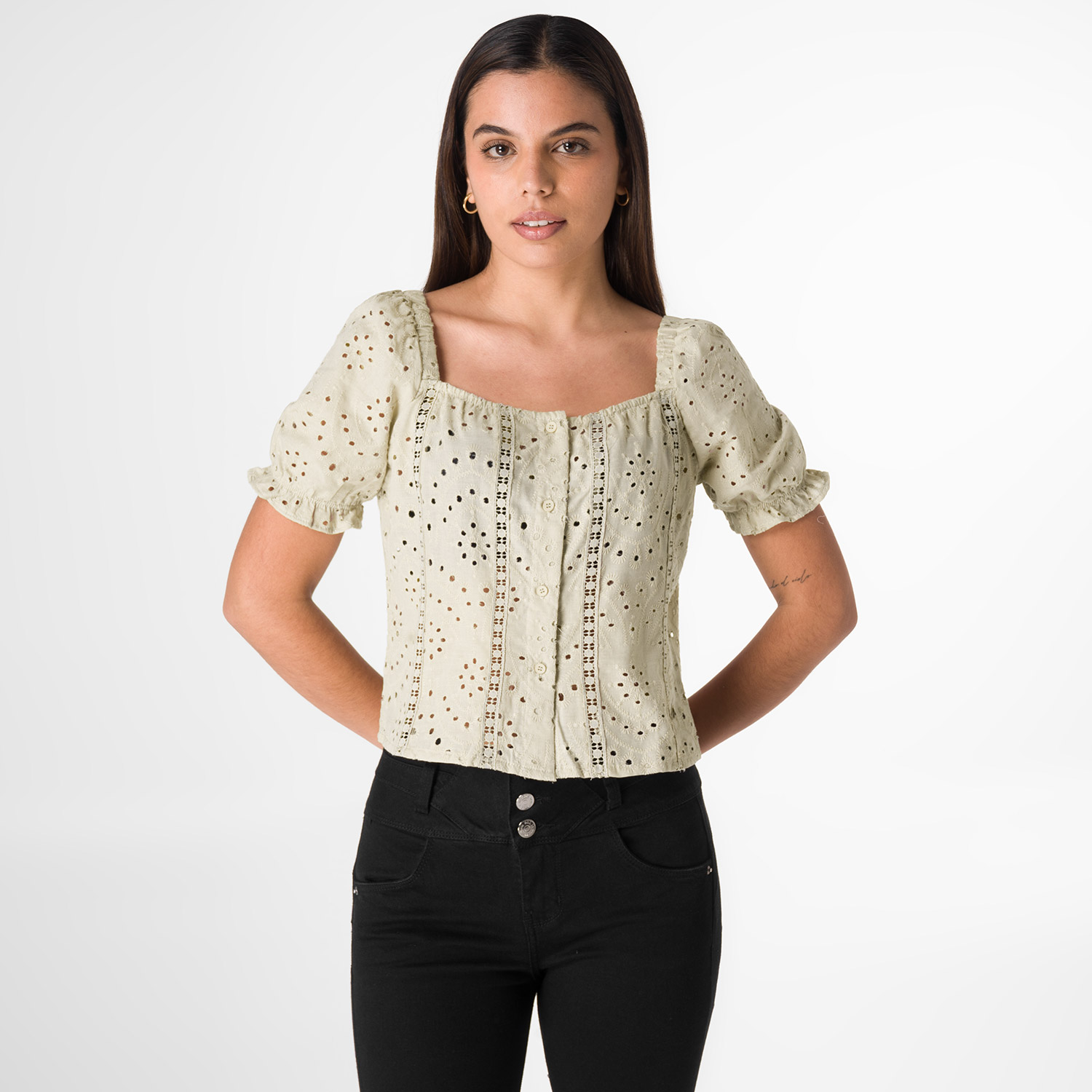 Blusa Brodery M/C Verona Arena | Squeeze