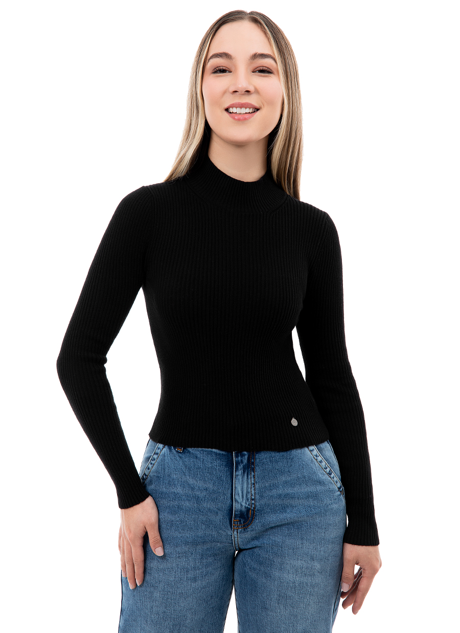 Chompa Hilos Meiling Negro | Squeeze