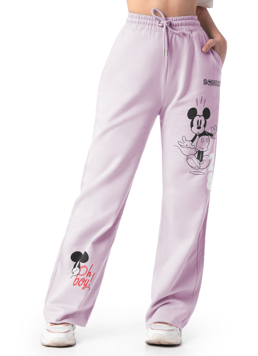 Pantalon Palazo Franela Alison_ Mickey Mouse Lila | Squeeze