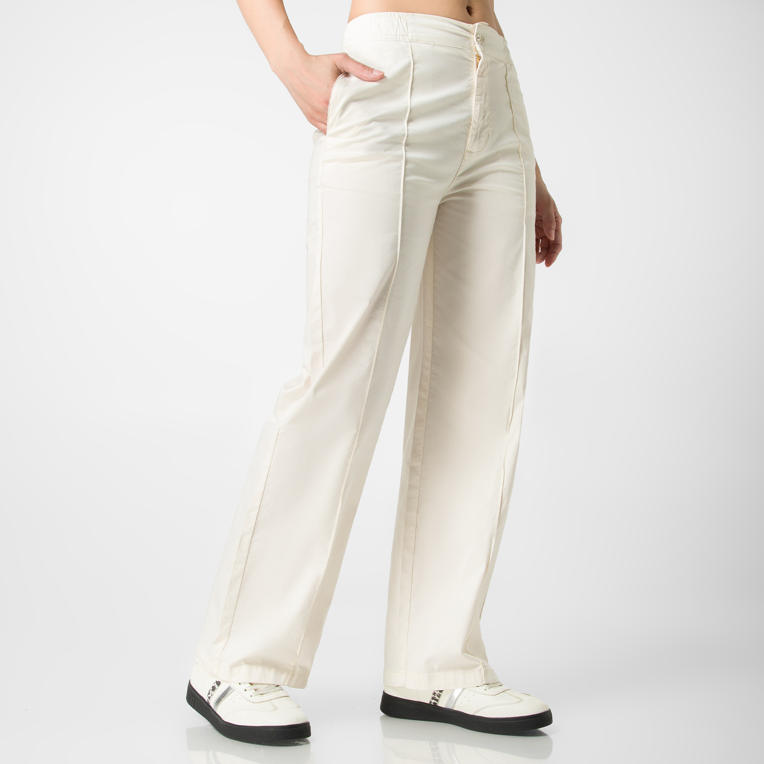 Pantalon Paper Touch (Wide Leg) Yasul Ivory | Squeeze