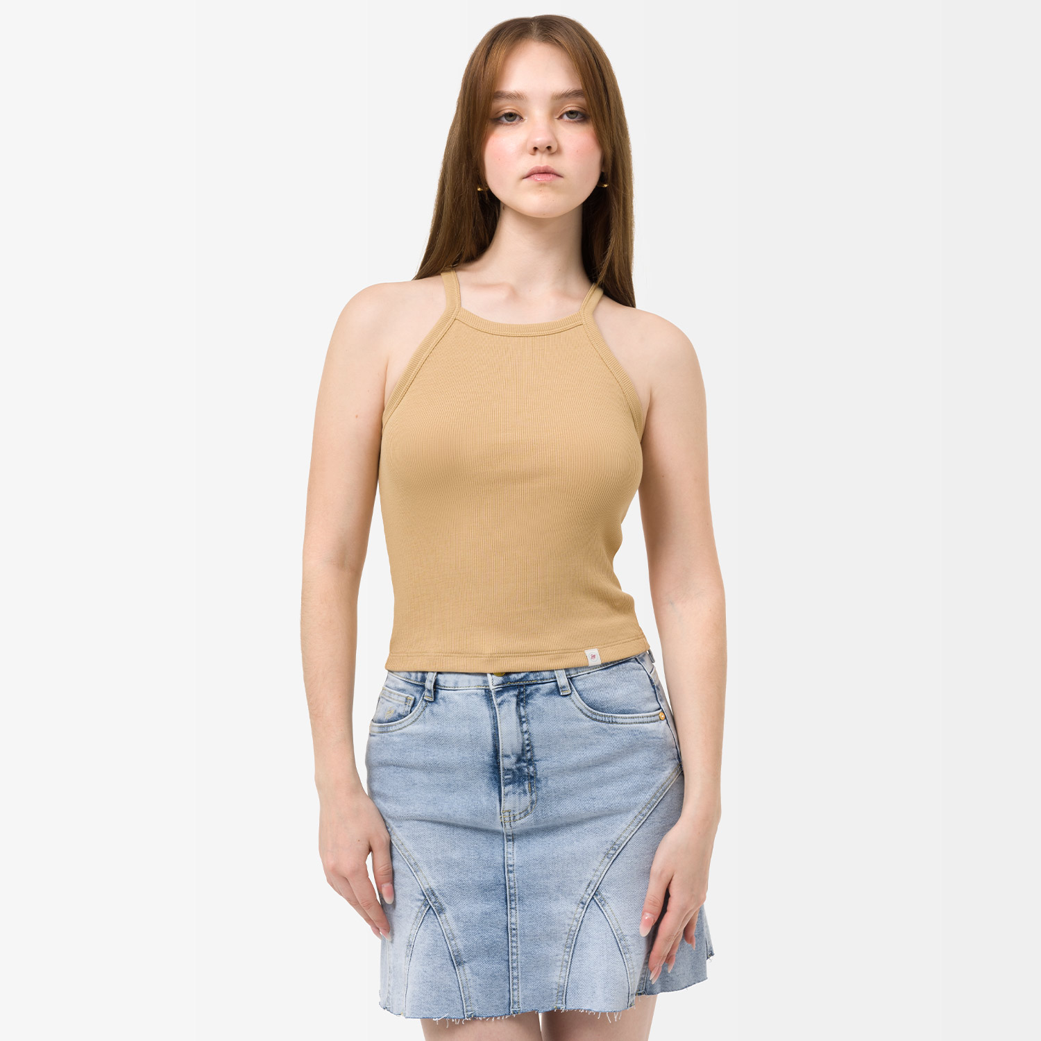 Top Rib Full Lycra Amyrah Beige Cla. | Squeeze