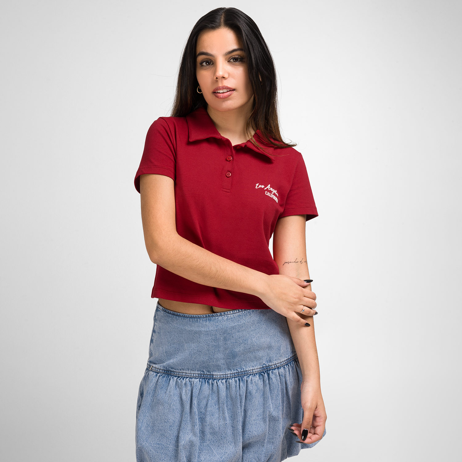 Polo Cropp Jersey Full Lycra M/C Nastya Cereza | Squeeze