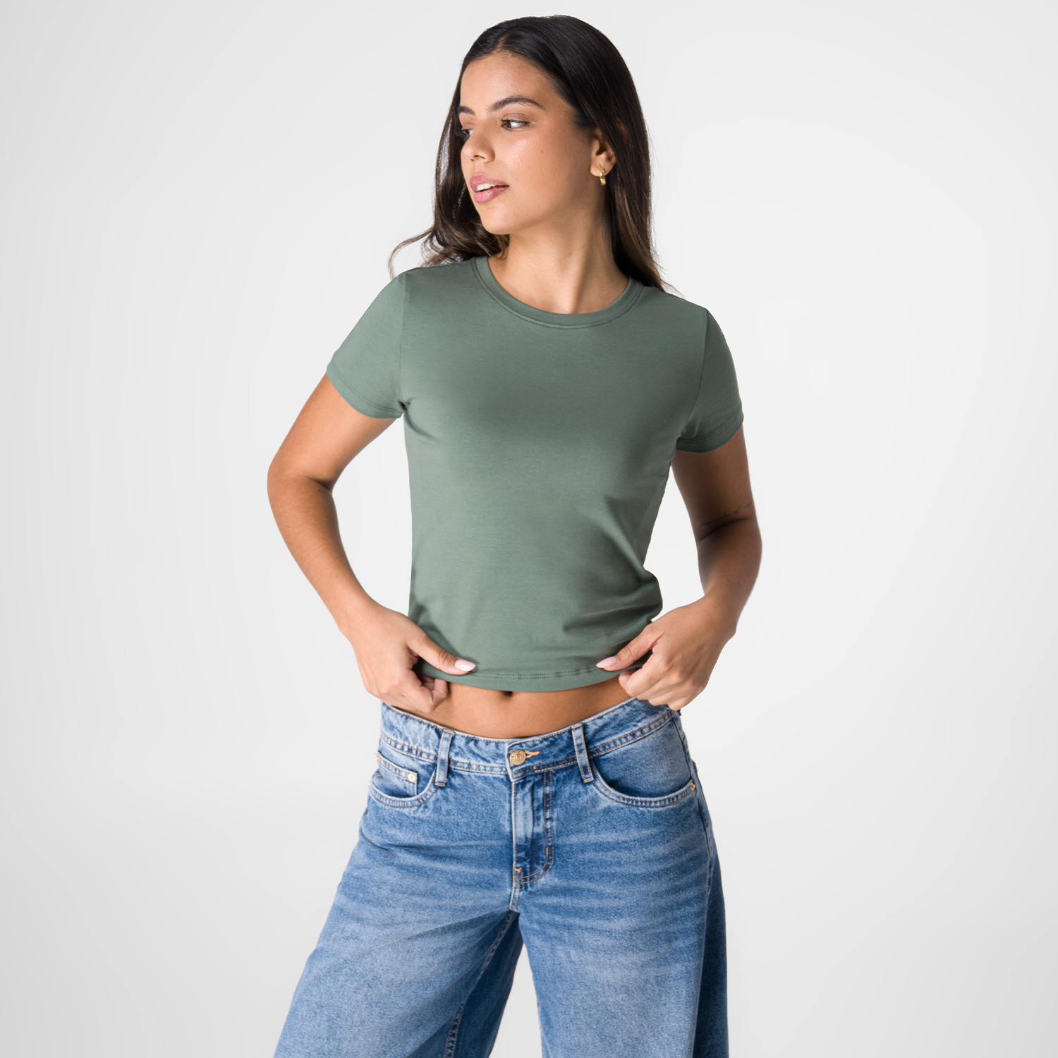 Polo Cropp Jersey Full Lycra M/C Mells Forest | Squeeze