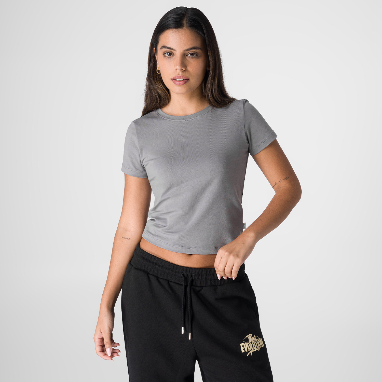 Polo Cropp Jersey Full Lycra M/C Mells Steall Gray | Squeeze