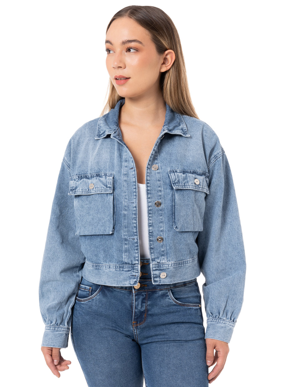 Casaca Denim Soft Saslei Total Sky St. | Squeeze
