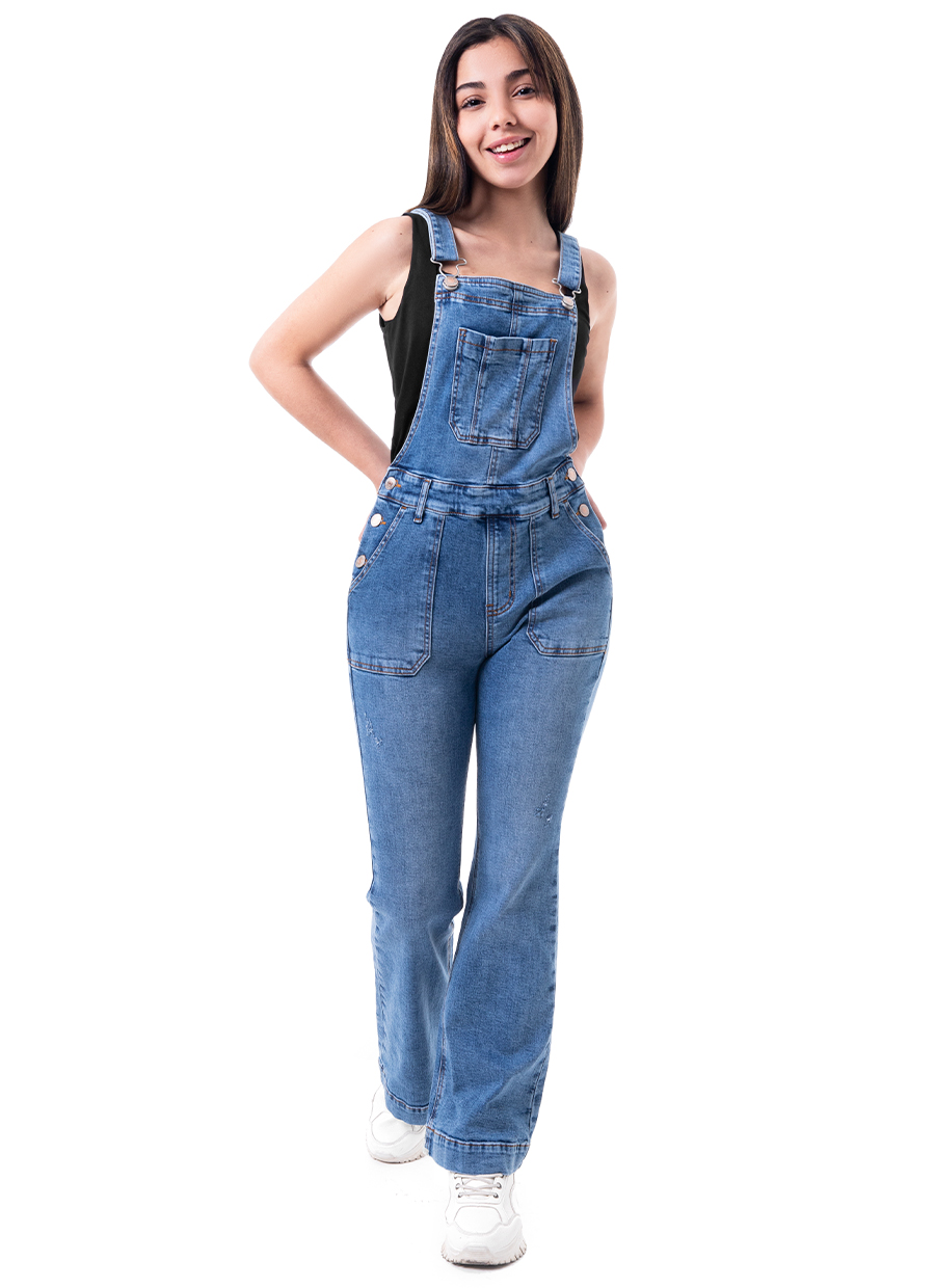Overall Denim Stch. Blomind Total Bleach Torn | Squeeze