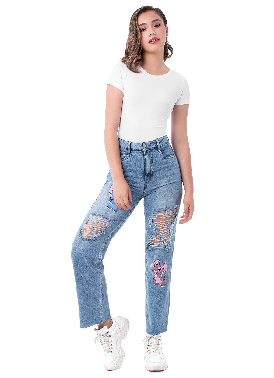 Pantalon Denim Ring Hgh.Rs Kamile_disney T. Sky Full Dstyr | Squeeze