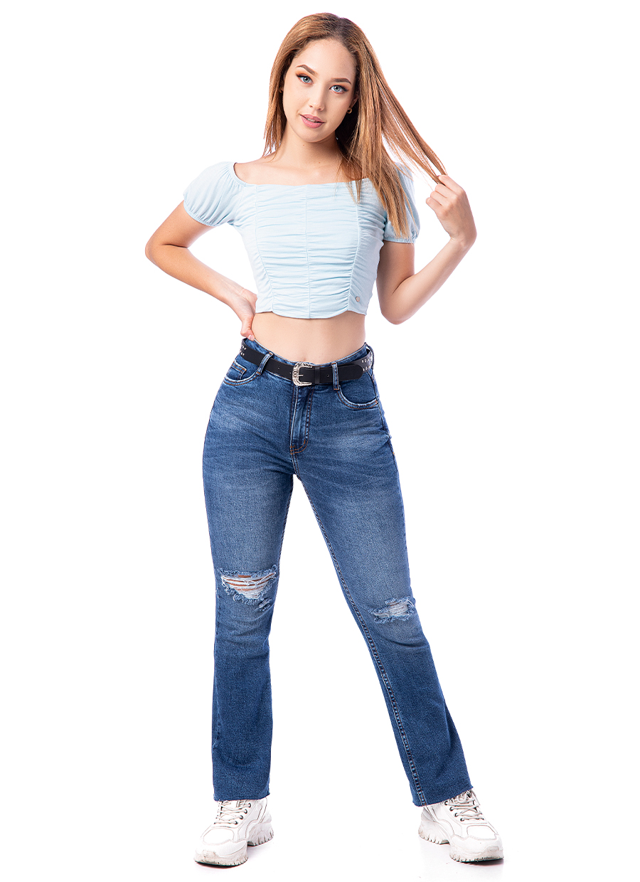 Pantalon Denim Comfort T.Alt/Boot Cut Hayni T. Super Stone Dstyr | Squeeze