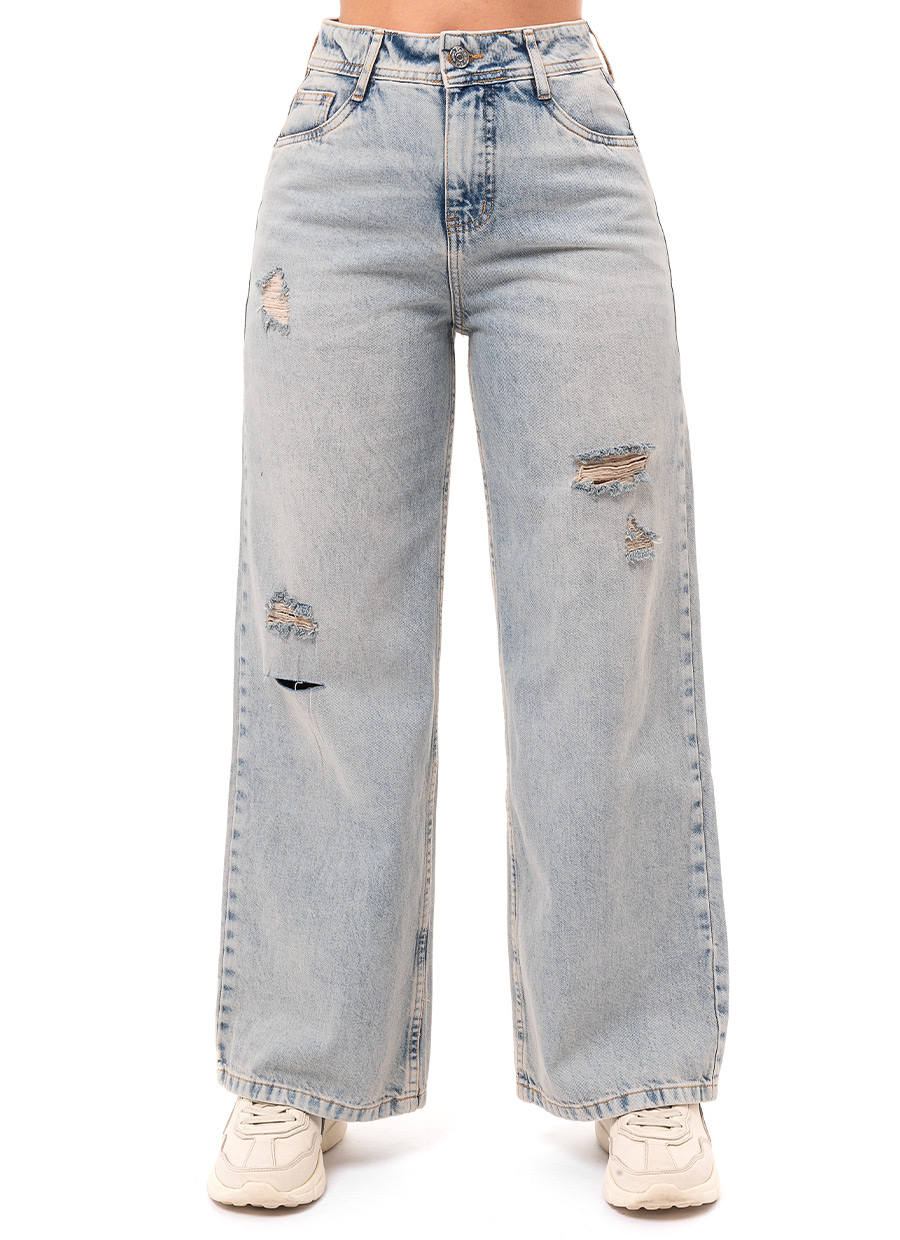 Pantalon Denim Ring (Wide Leg) Stacia T. Sky Orange Dstyr | Squeeze