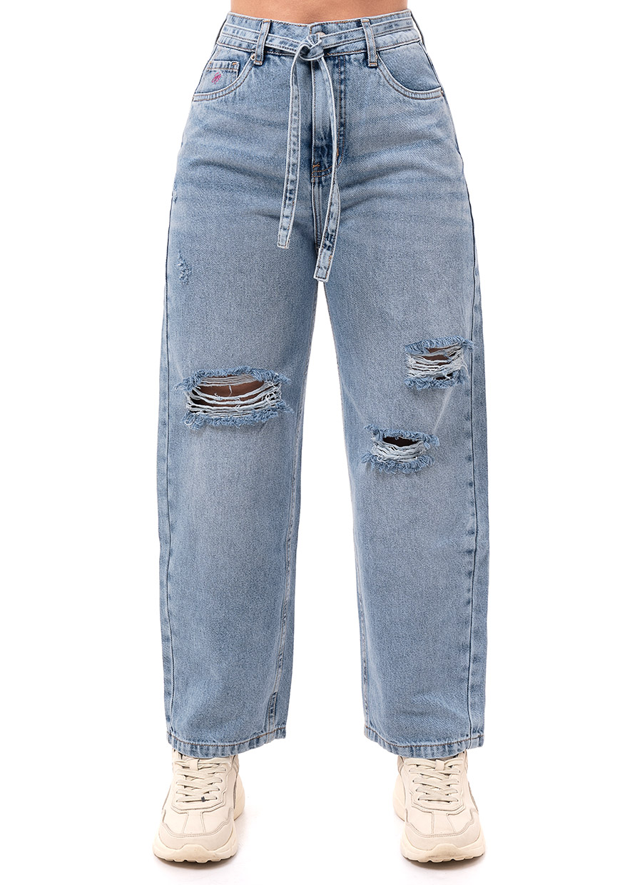 Pantalon Denim Ring (Balloon Fit) Ameil Total Sky Dstyr | Squeeze