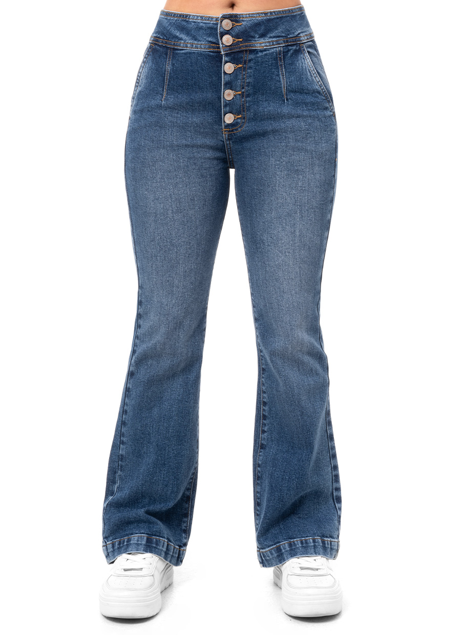 Pantalon Flare Denim Stch. Hgh.Rs Lexha T. Super Stone St. | Squeeze