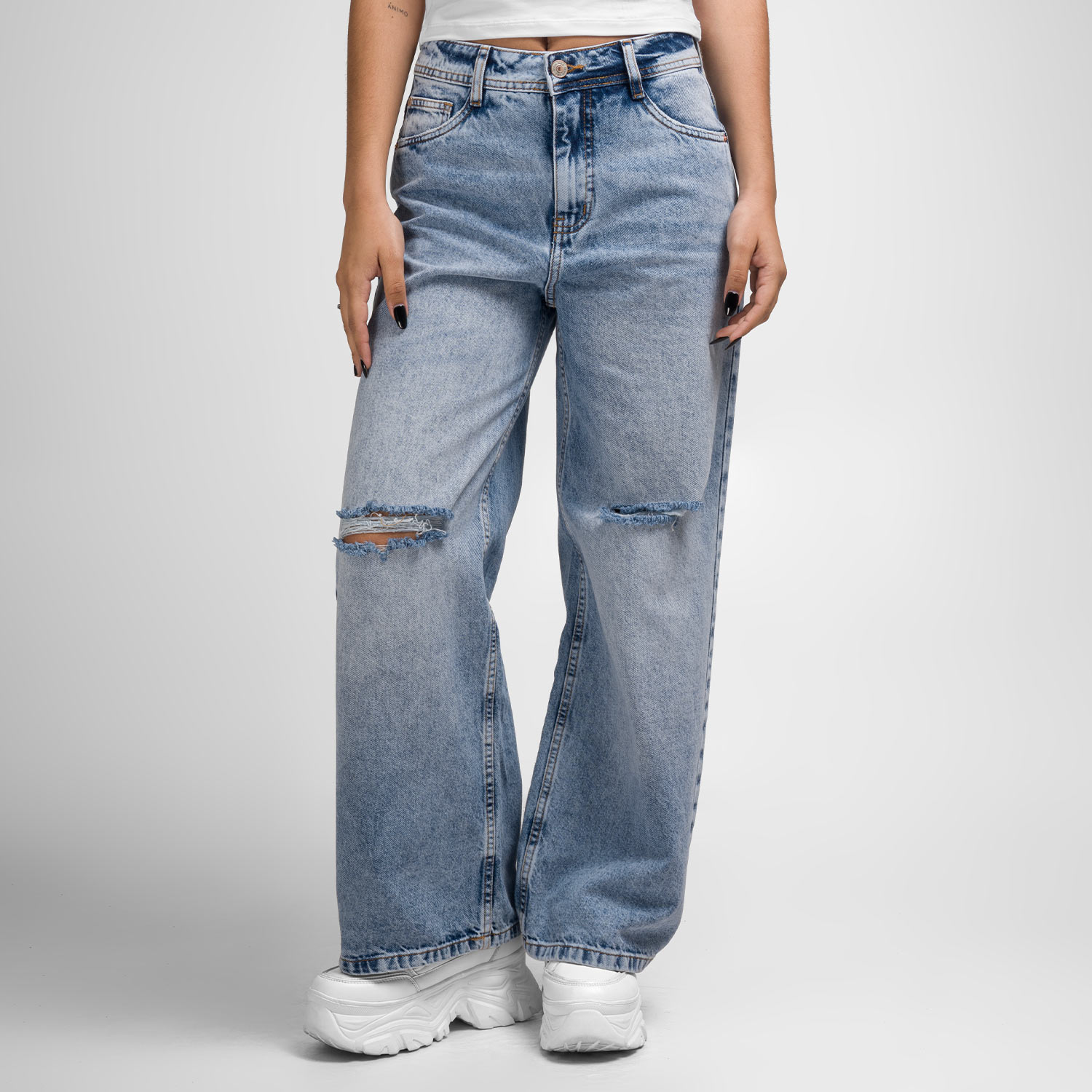 Pantalon Denim Ring (Wide Leg) Stacia Total Sky Dstyr | Squeeze