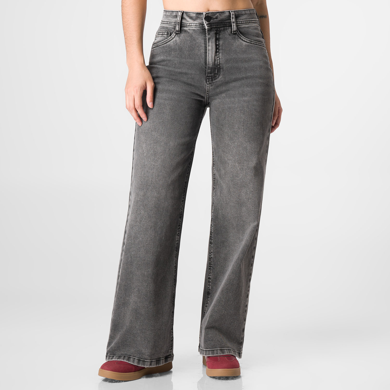 Pantalon Denim Stch. (Wide Leg) Stacia Comfort T. Gray St. | Squeeze