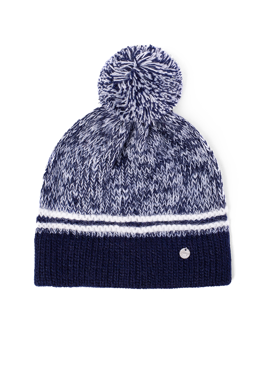 Chullo C/Cpom Pom Tissue Aitza Navy/White | Squeeze