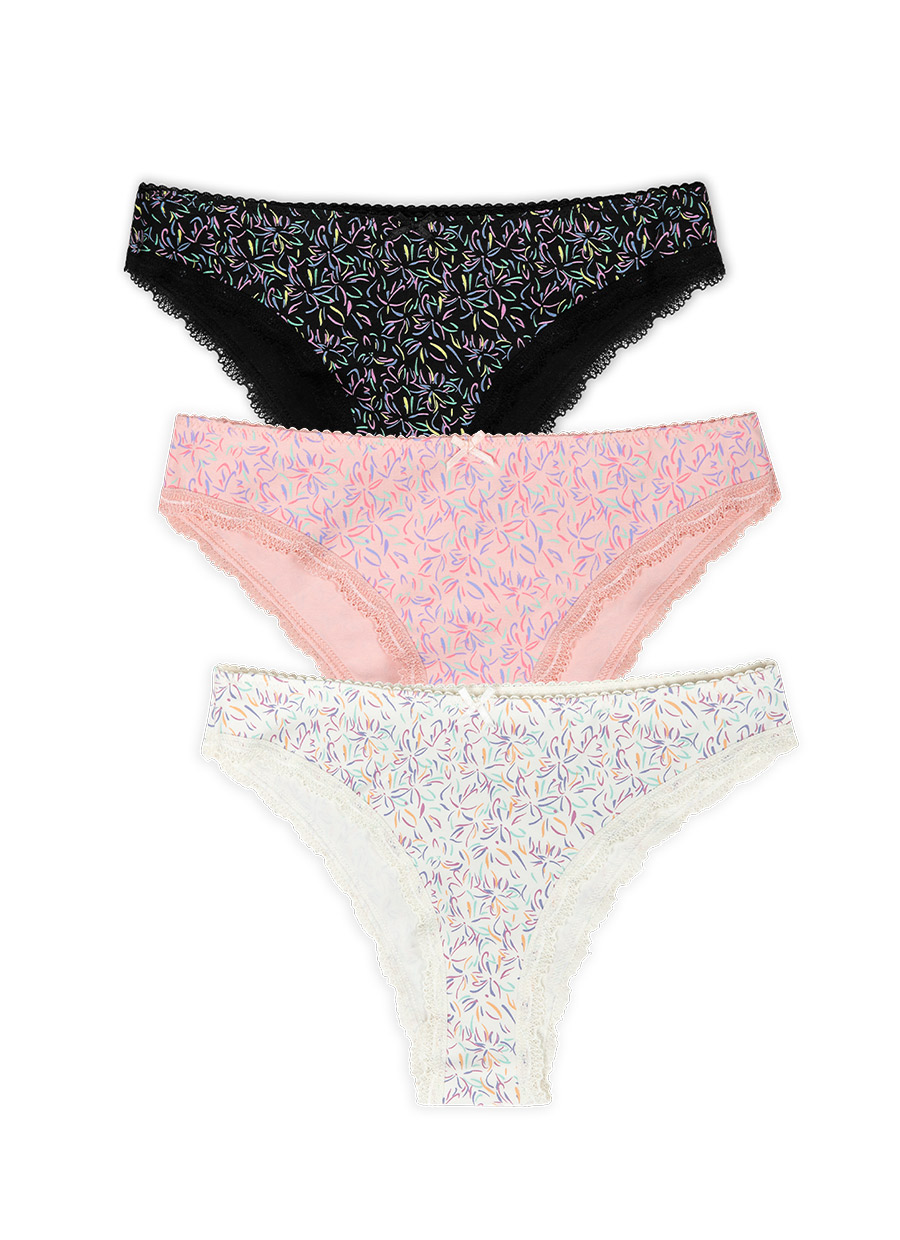 Truza Jersey Full Lycra Tripack Mix Bhabette Negro Milk Rosa | Squeeze